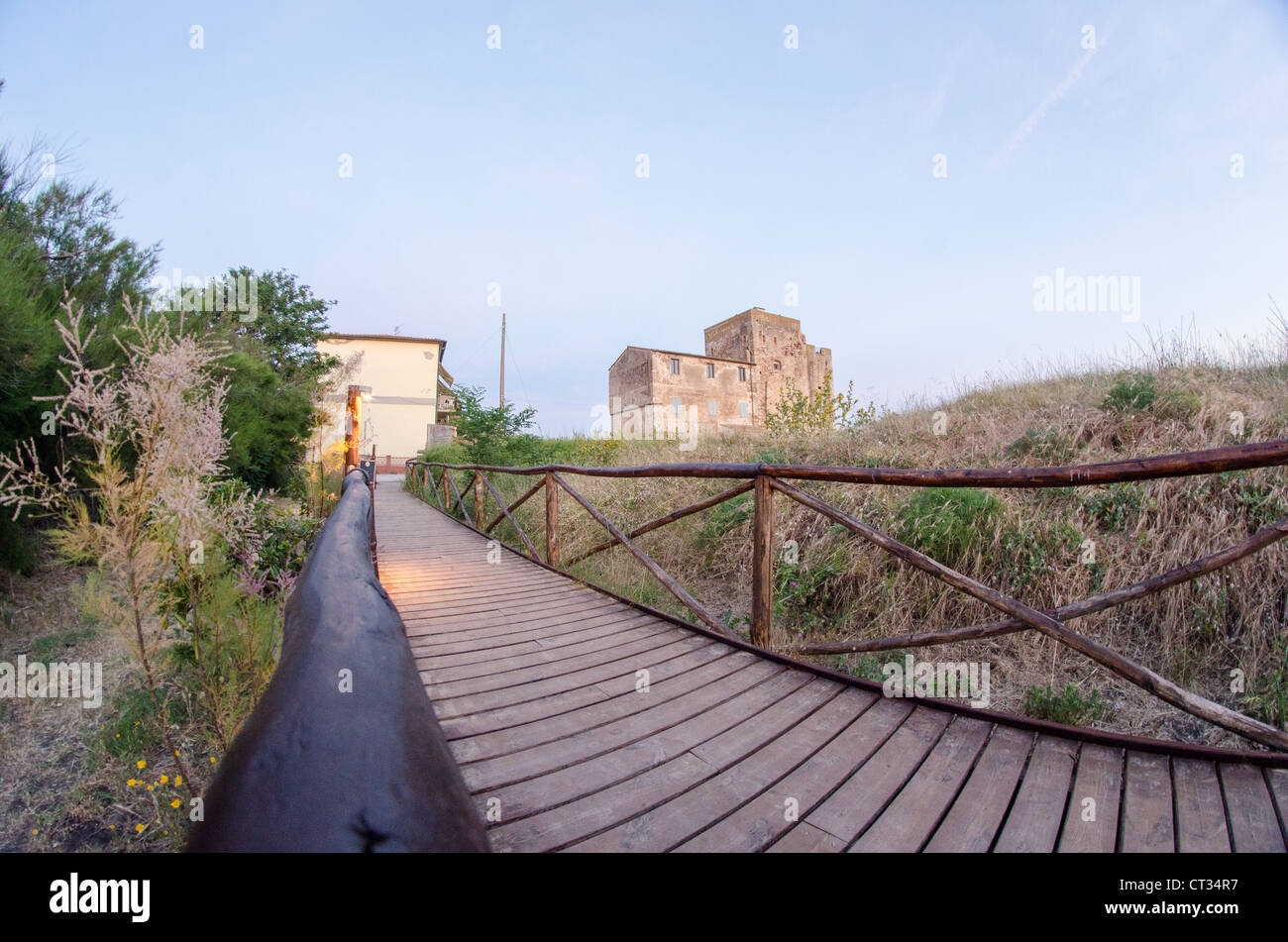 Torre Mozza, ancient Tower on a Tuscan Beach - Italy Stock Photo - Alamy