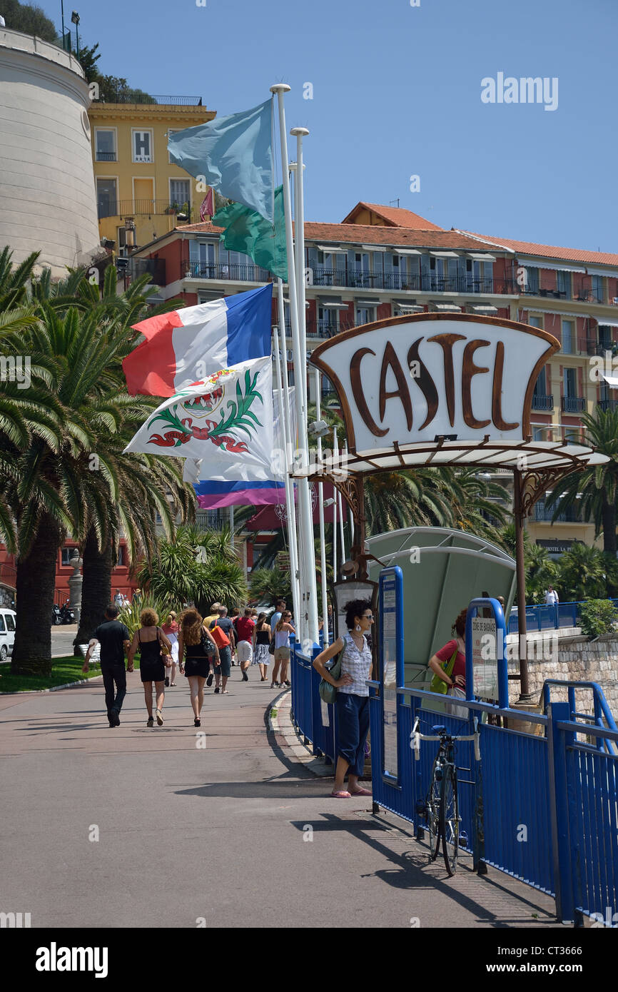 Castel beach bar & restaurant, Promenade des Anglais, Nice, Côte d'Azur ...