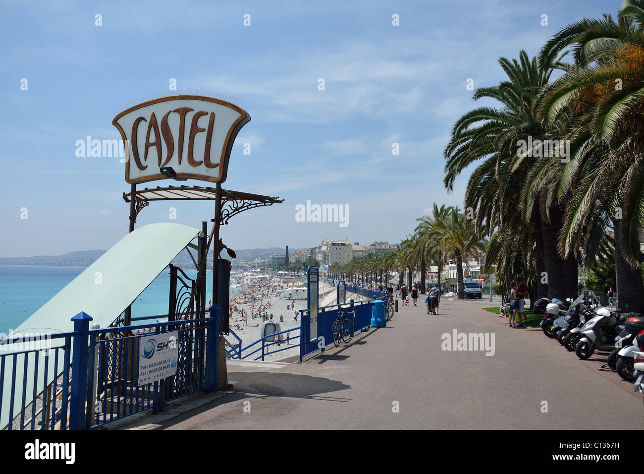Castel beach bar & restaurant, Promenade des Anglais, Nice, Côte d'Azur ...