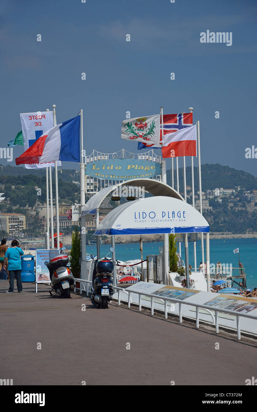 Lido Plage bar & restaurant, Promenade des Anglais, Nice, Côte d'Azur ...