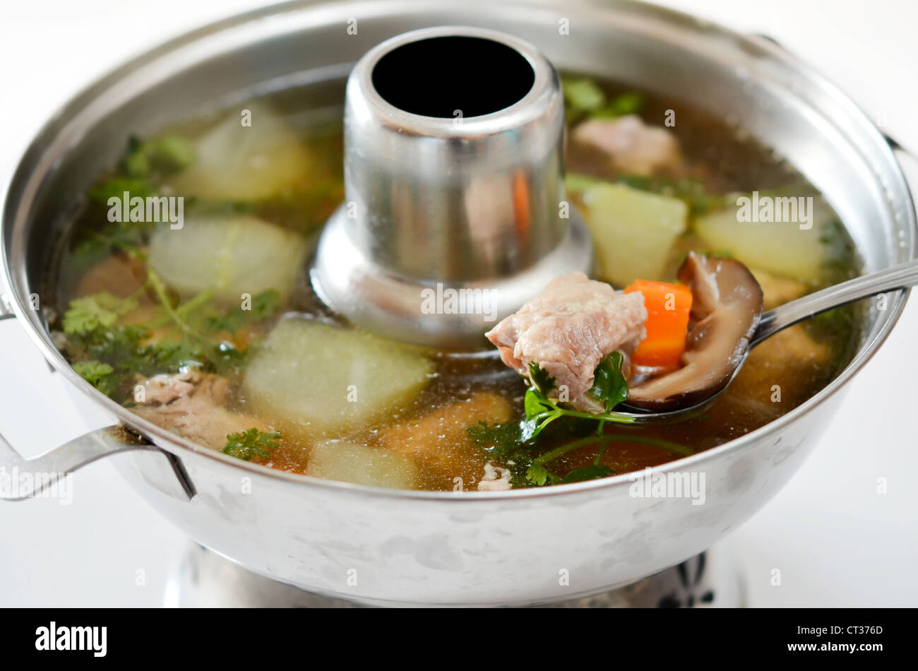 chinese style soup ,Steamed pork spare ribs, black mushroom and ...