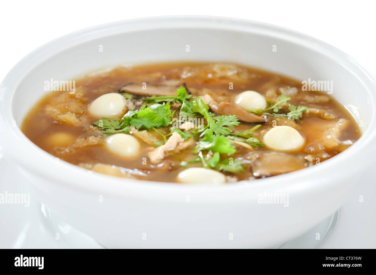 Chinese fish maw soup , delicious , nourishing and hearty Stock Photo ...