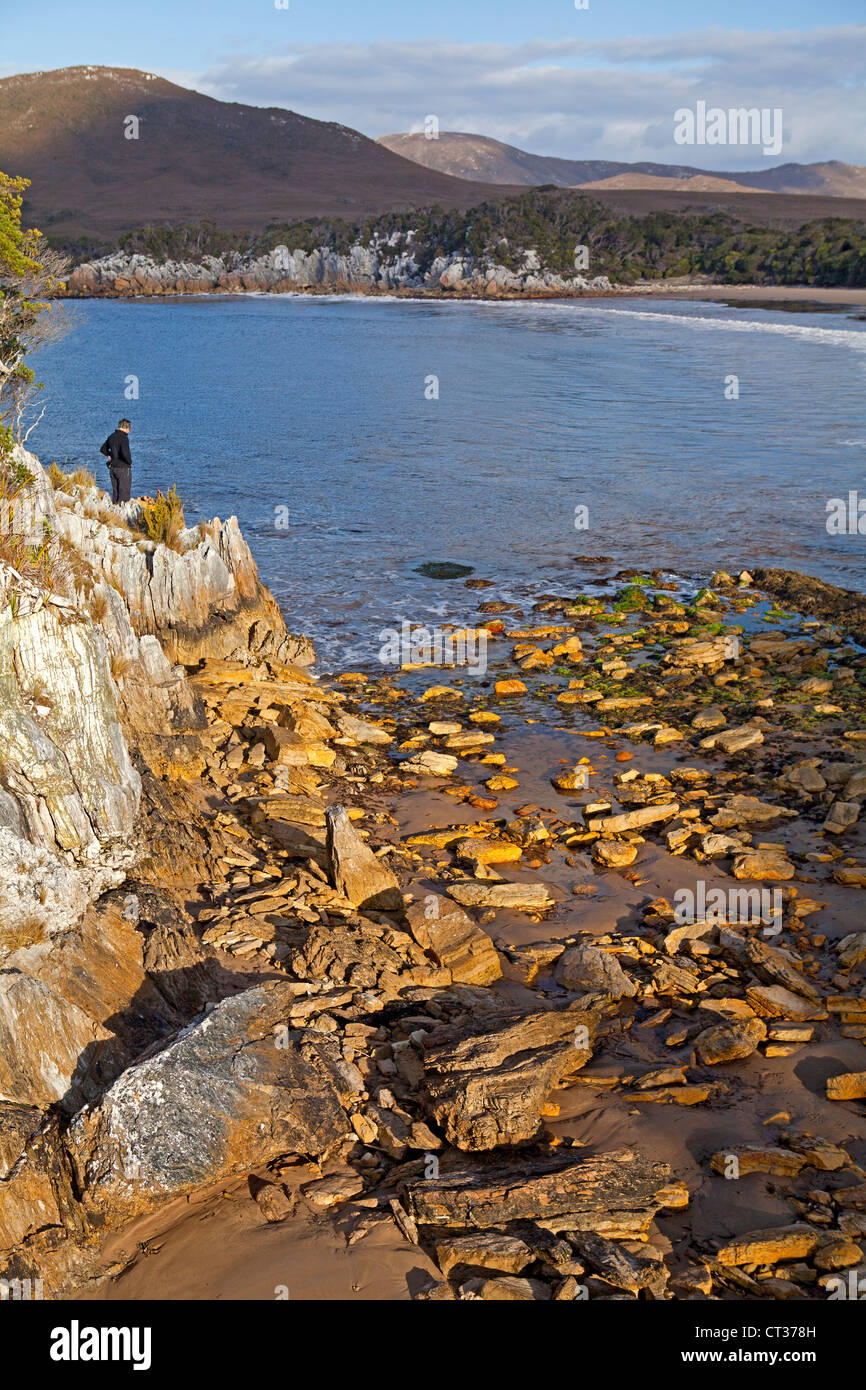 Spain Bay on Port Davey in Tasmania's Southwest National Park Stock ...