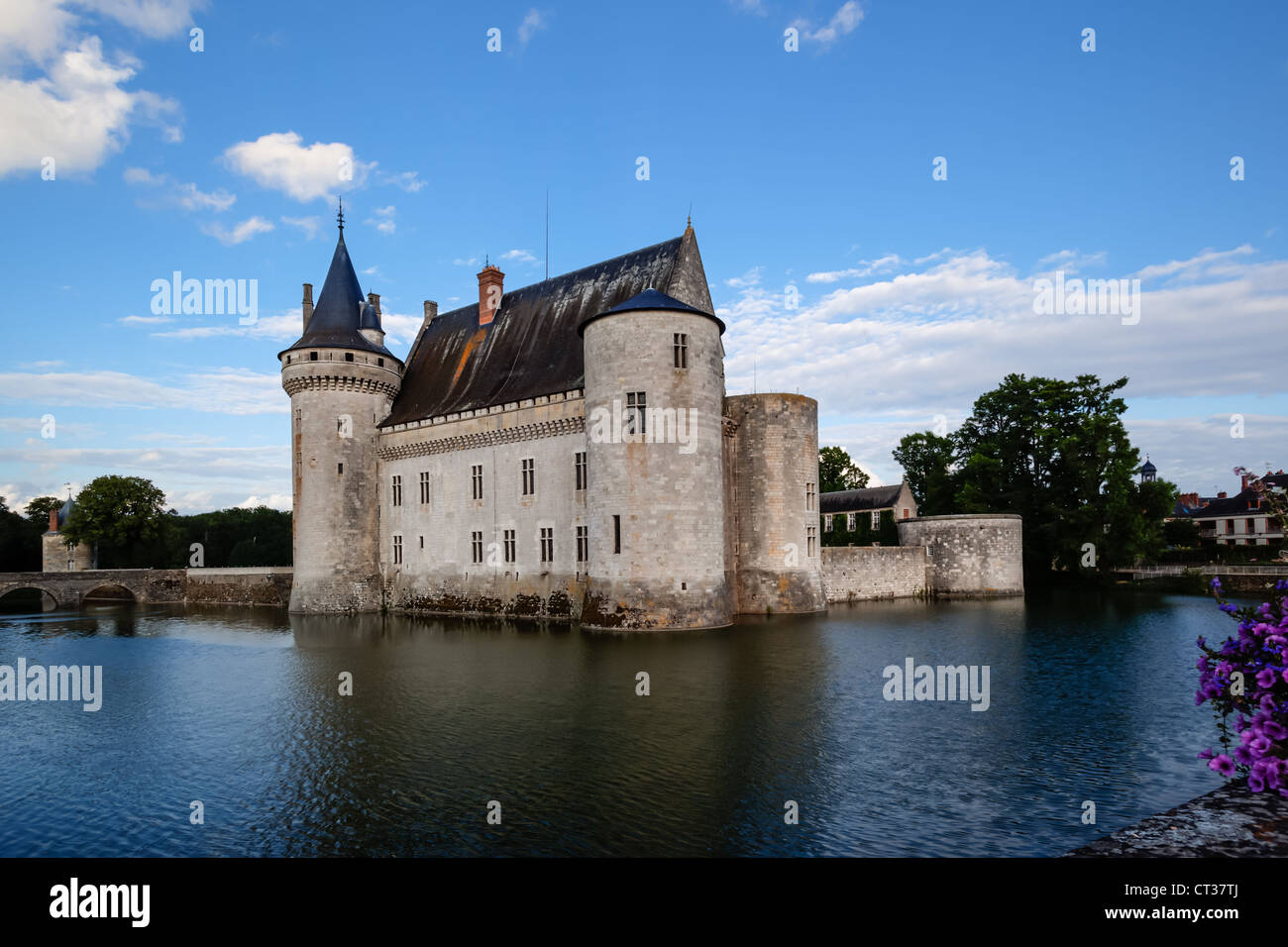 Chateau de Sully, Sully-sur-Loire, Loire river valley, France. Charles ...