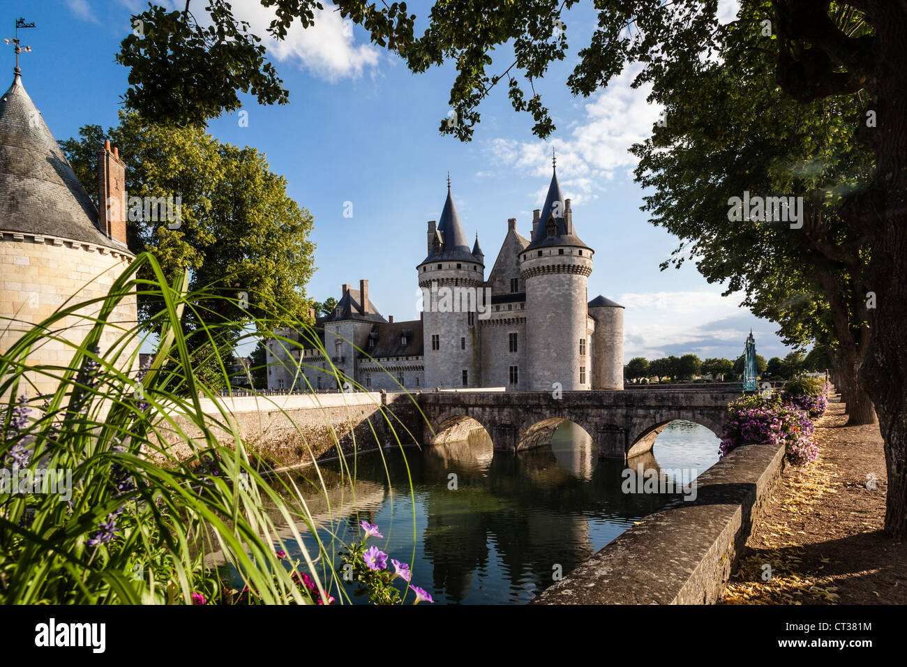 Chateau de Sully, Sully-sur-Loire, Loire river valley, France. Charles ...