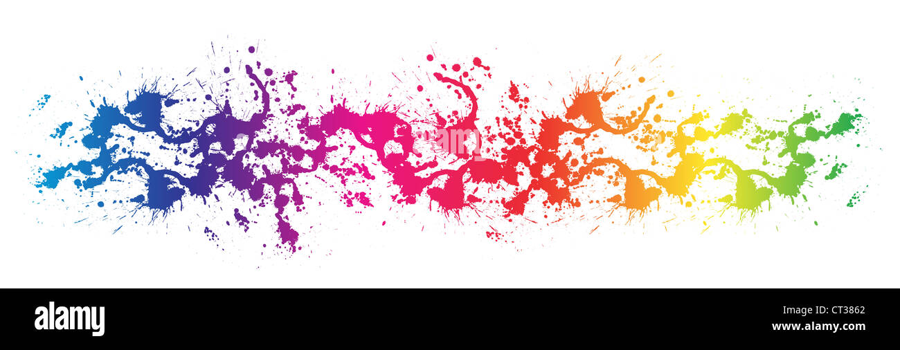 Color paint splashes. Gradient background Stock Photo - Alamy