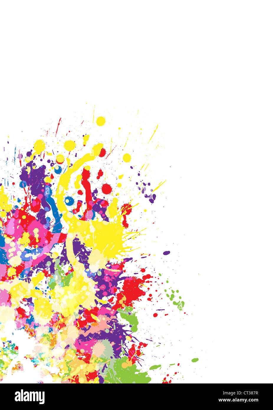 Color paint splashes. Gradient background Stock Photo - Alamy