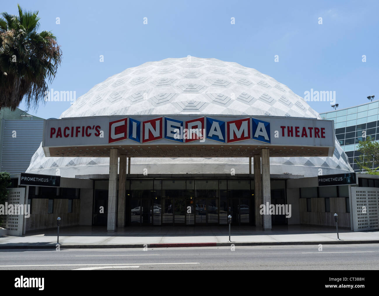 The Pacific Theatres' Cinerama Dome movie theater, Sunset Boulevard in ...