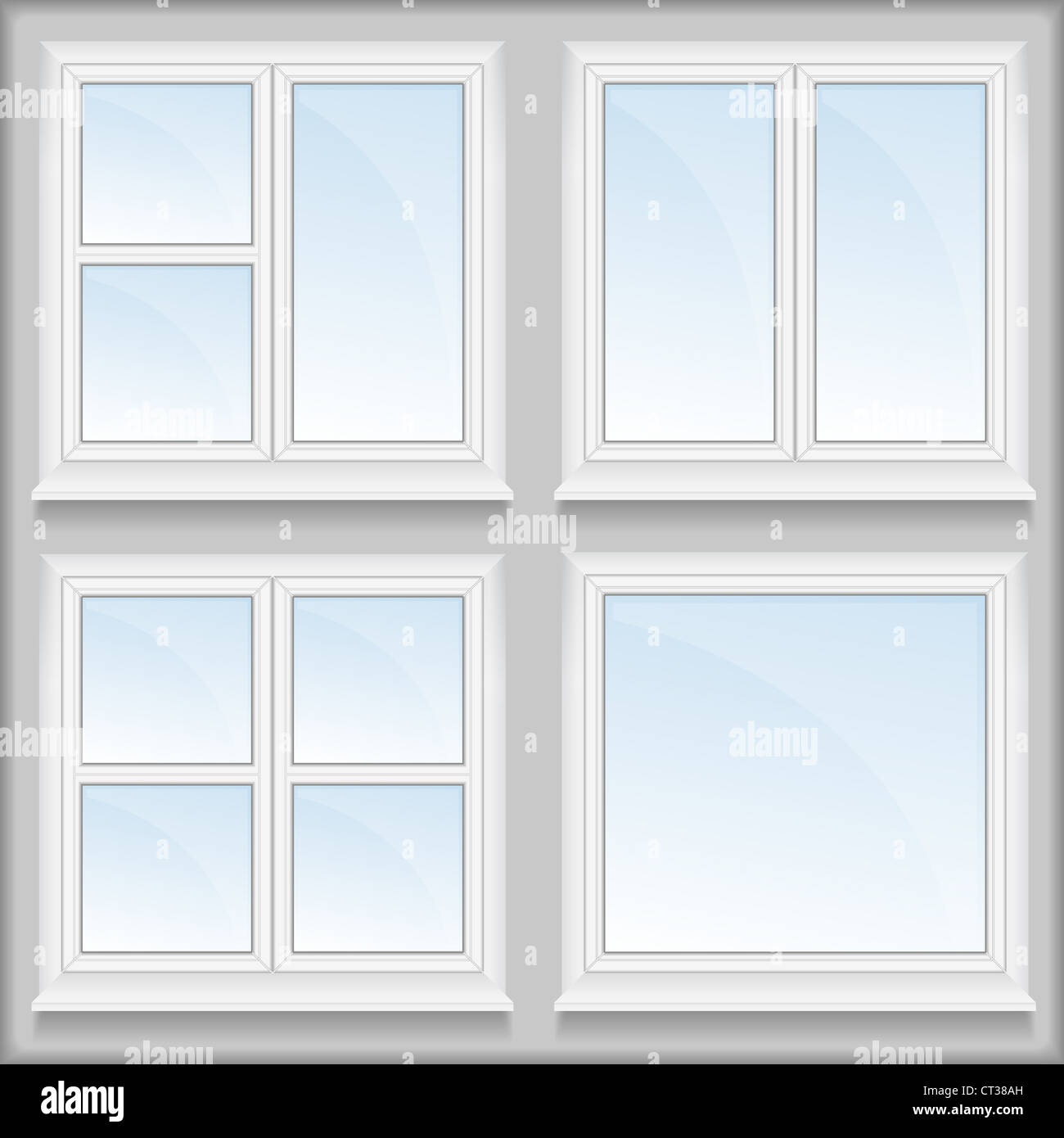 Windows with sills Stock Photo - Alamy