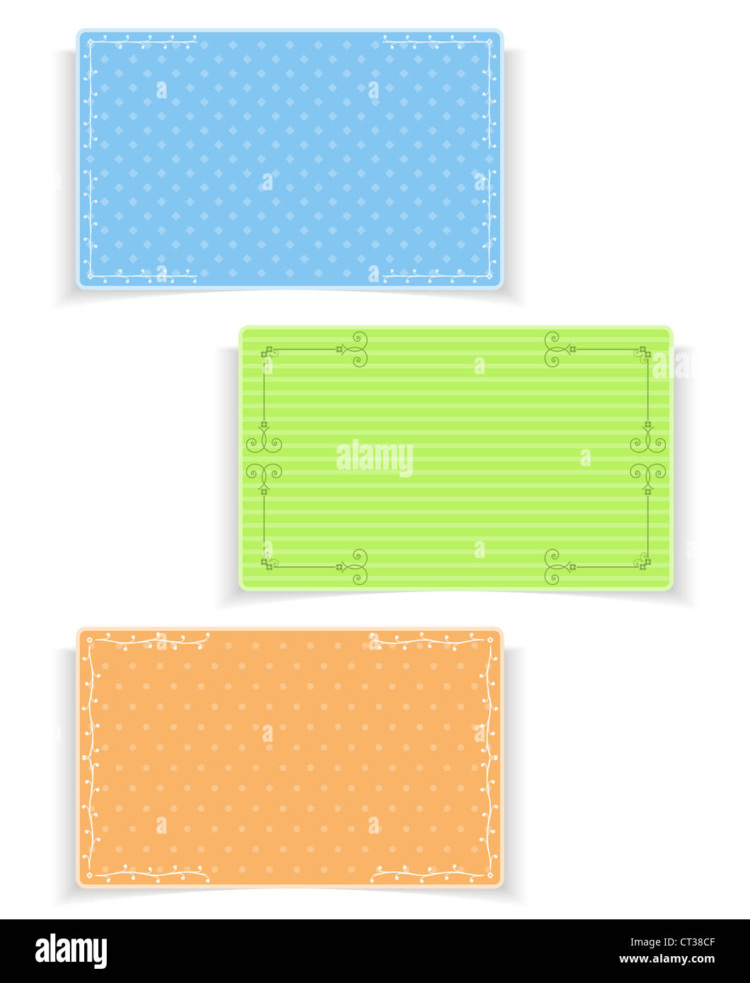 Vintage labels border background Cut Out Stock Images & Pictures - Alamy