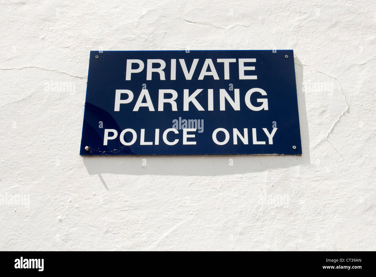 Private parking police only sign Stock Photo - Alamy