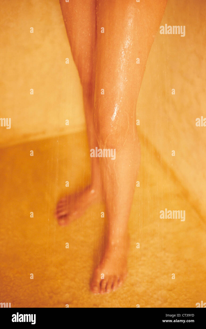 Woman Showering Shower Inside High Resolution Stock Photography and ...