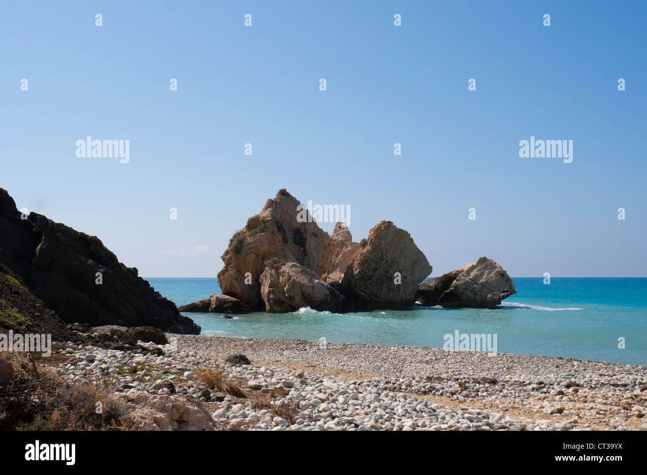 Rock formations at Petra tou Romiou, Cyprus Stock Photo - Alamy