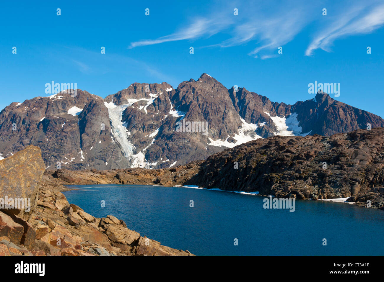 Skaergaard intrusion, Kangerlussuaq area, East Greenland. View of Wager ...
