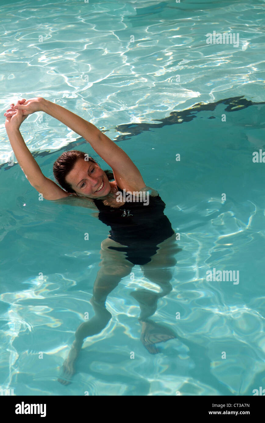 EXERCISING IN WATER Stock Photo - Alamy