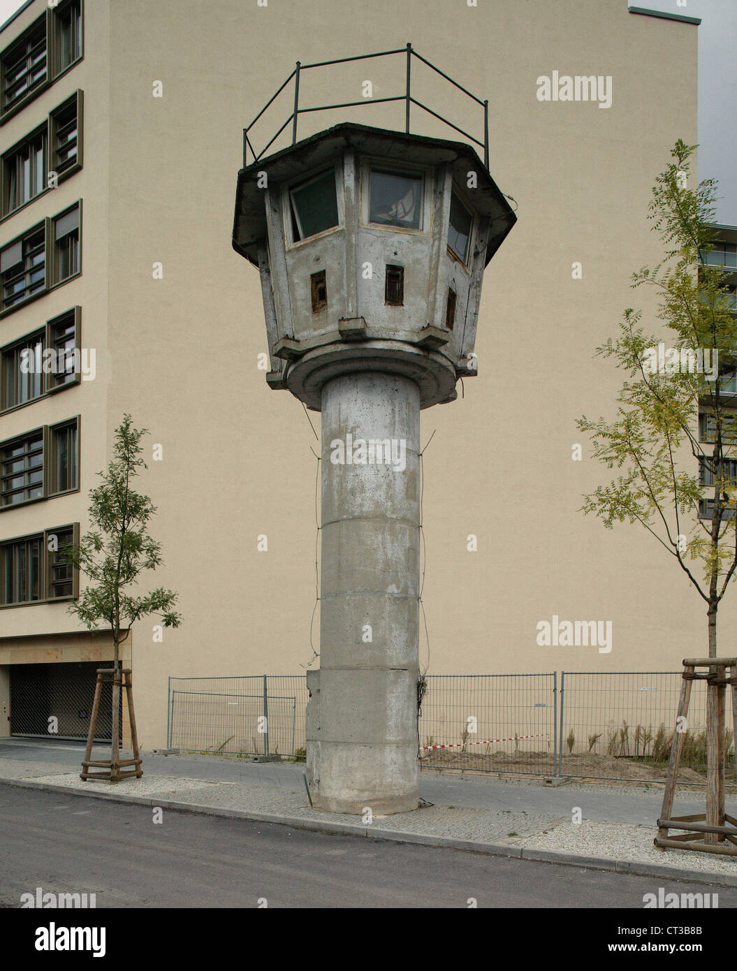 Berlin, watchtower as a memorial at Leipziger Platz Stock Photo - Alamy