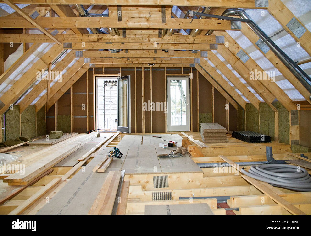 House under construction interior hi-res stock photography and images ...