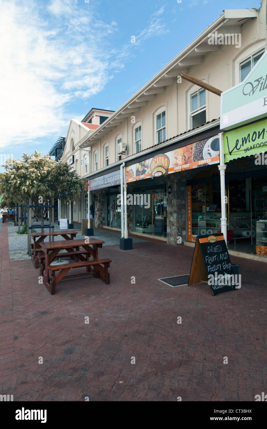 Shops, cafes and boutiques in Hermanus, South Africa Stock Photo - Alamy