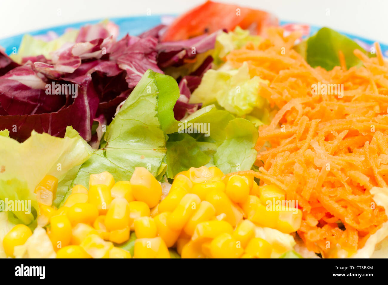 Fresh mixed salad with Stock Photo - Alamy