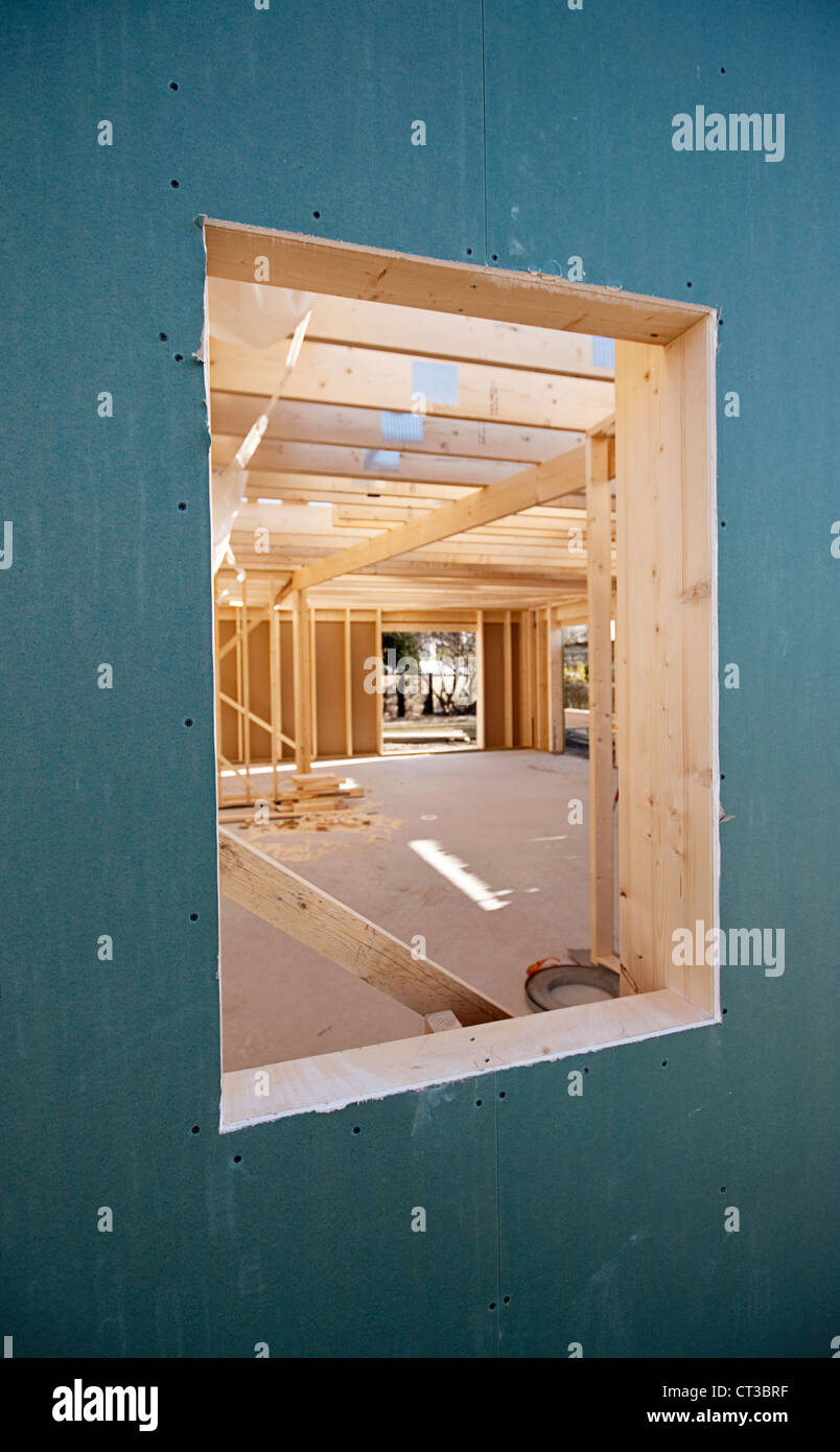 Window of building under construction Stock Photo - Alamy