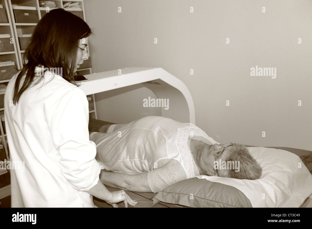 BONE DENSITOMETRY EXAMINATION Stock Photo - Alamy