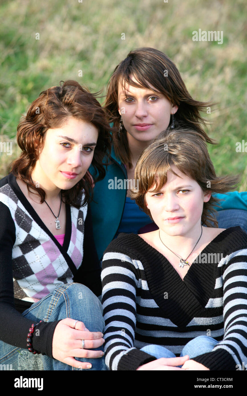 GROUP OF ADOLESCENTS Stock Photo - Alamy
