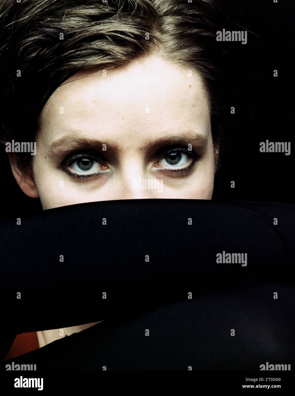 Berlin, a young woman, her face partially obscured Stock Photo - Alamy