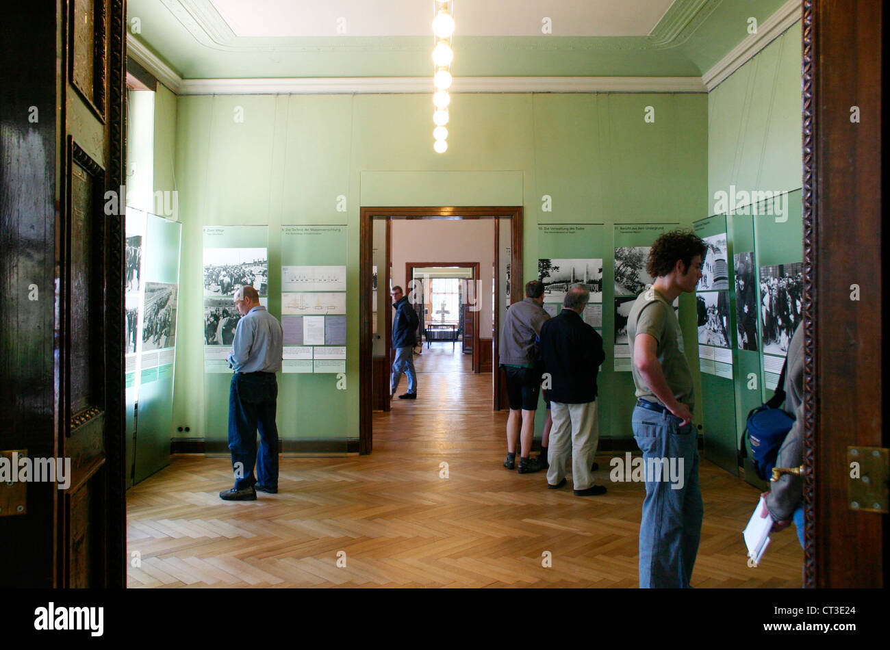 Berlin exhibition in the House of the Wannsee Conference Stock Photo ...