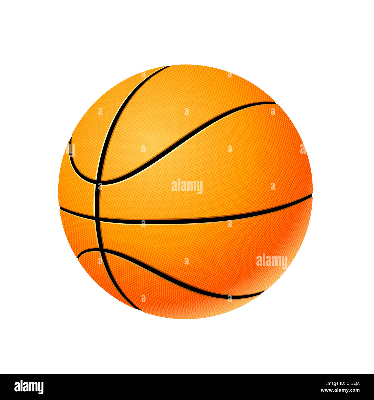 High detailed basketball ball isolated on white background Stock Photo ...