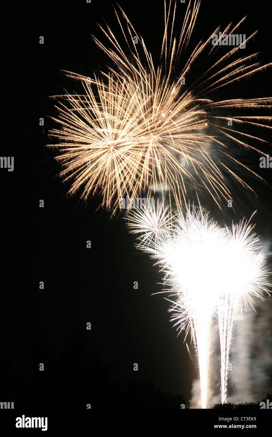 Fireworks against a black sky Stock Photo - Alamy