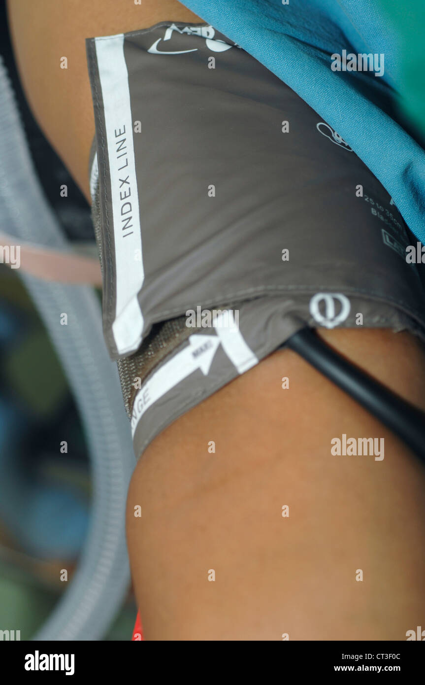A Blood Pressure Cuff On A Patient s Arm Stock Photo Alamy A Blood Pressure Cuff On A Patient s Arm Stock Photo Alamy