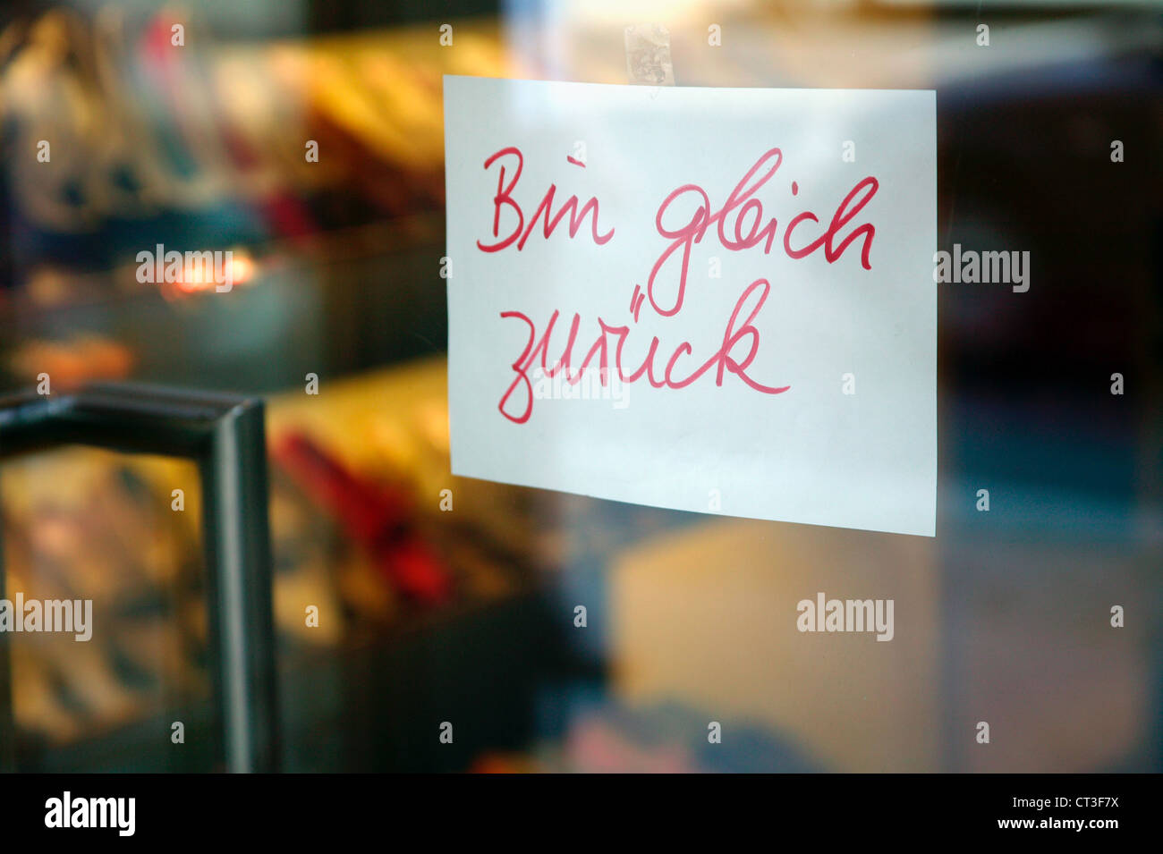 Berlin, I-is-back-sign on a Business Stock Photo - Alamy