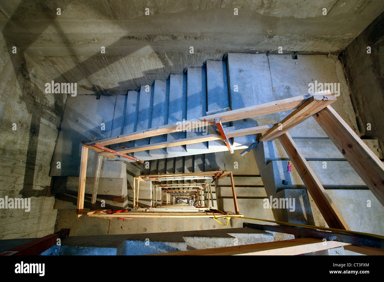 Staircase in kit form with Holzgelaender Stock Photo - Alamy