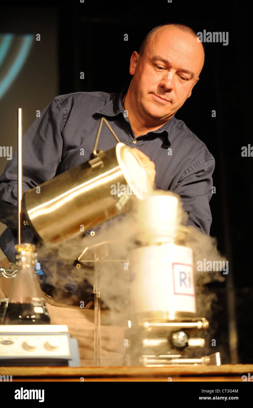 The Computer Science Professor Chris Bishop lecturing at The Cheltenham ...