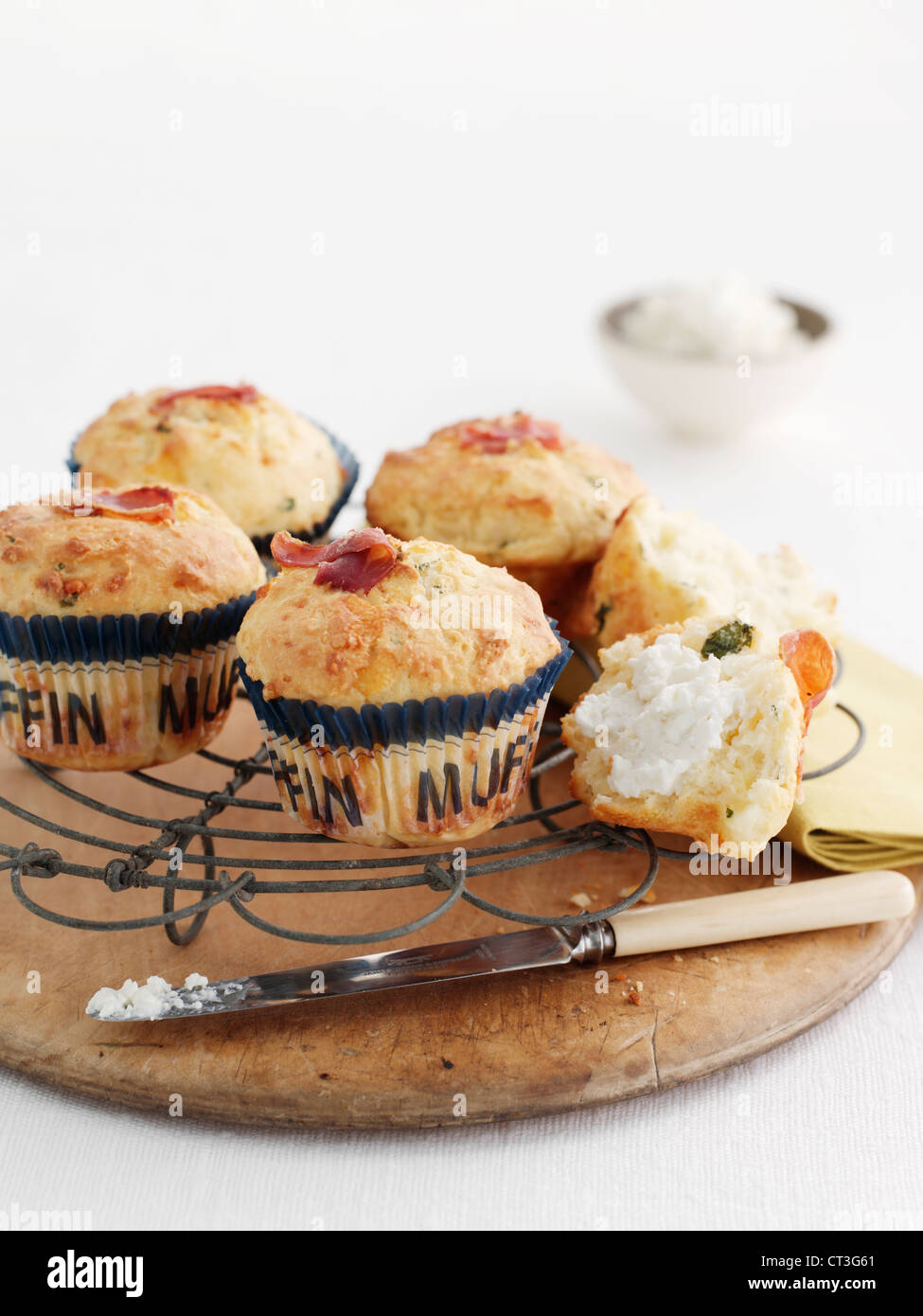 Muffin tray on color hi-res stock photography and images - Alamy