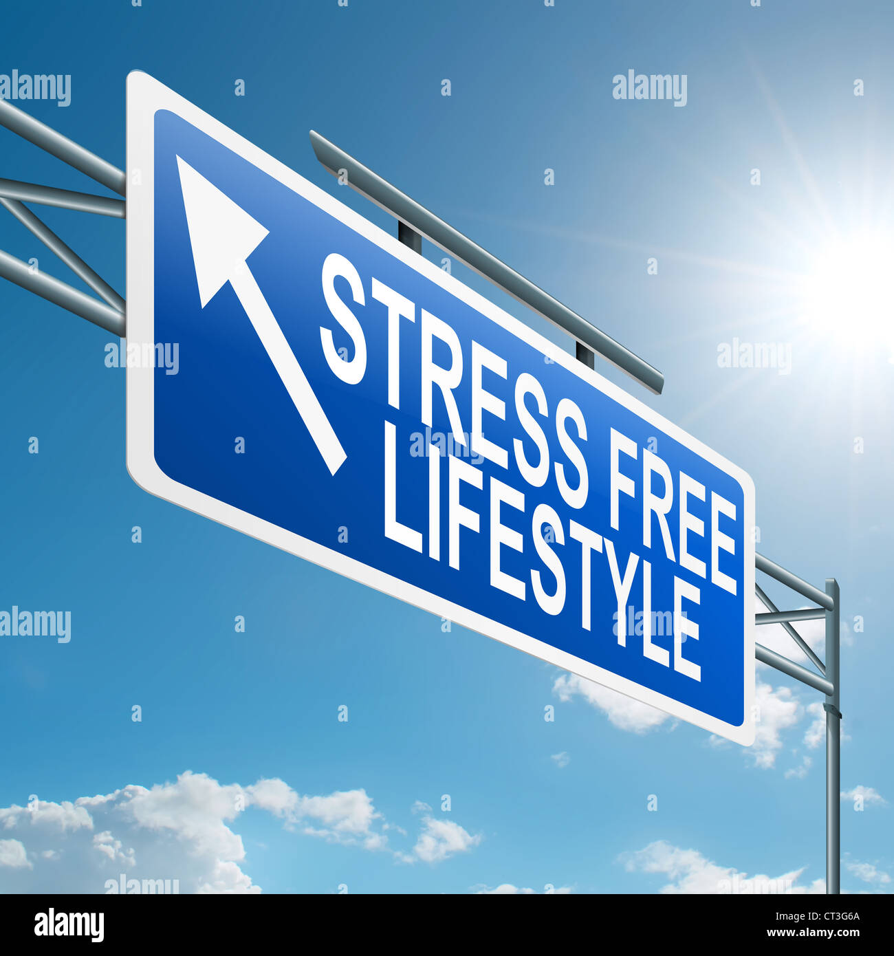 Stress free lifestyle concept Stock Photo - Alamy