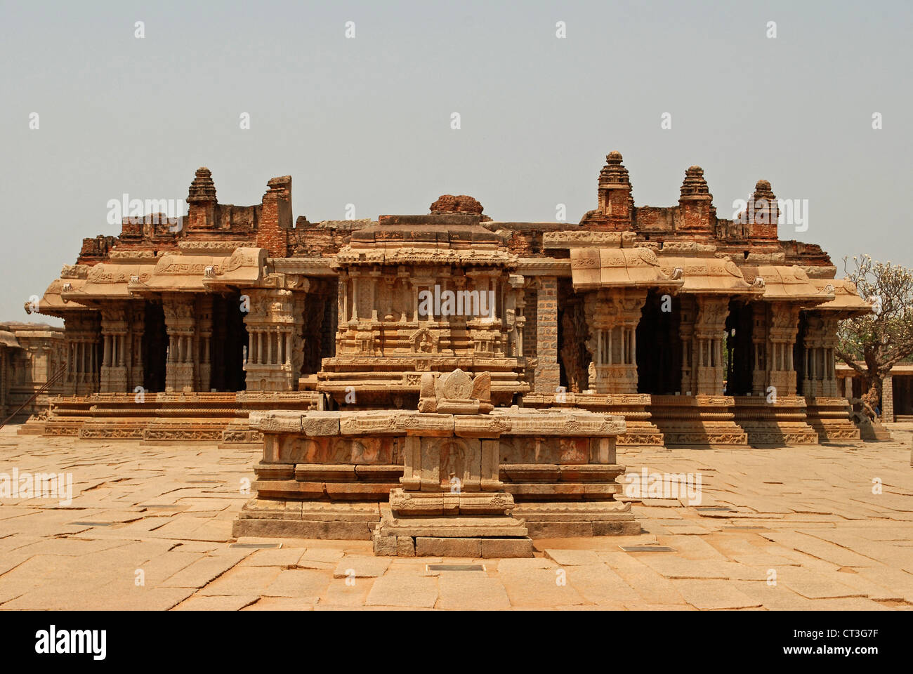 vittala temple and stone chariot at hampi. hampi is a unesco world ...