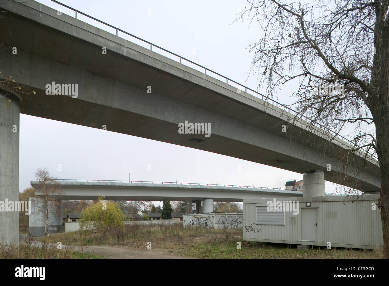 Berlin, multi-family residential building surrounded by ...