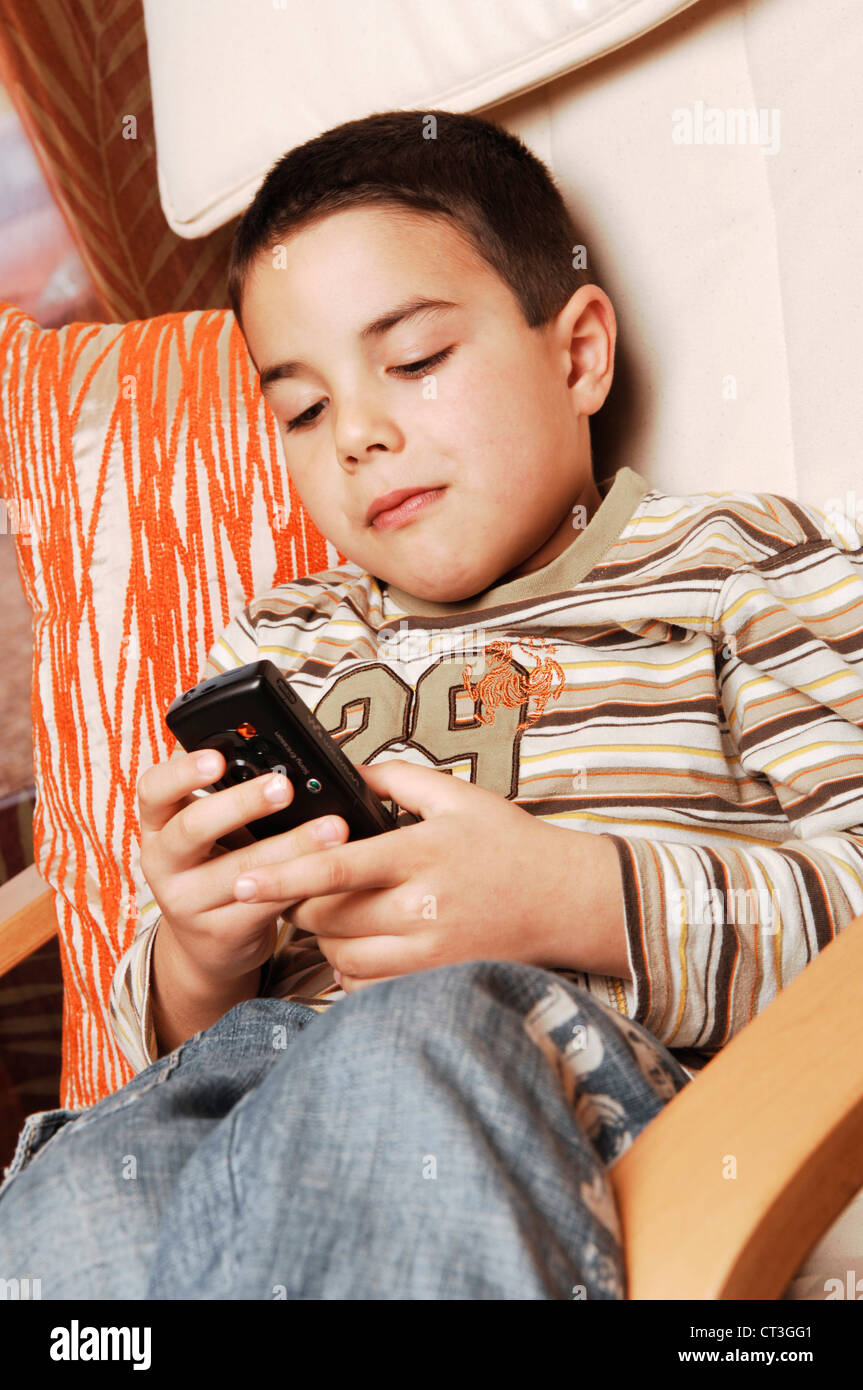 12 year old boy on mobile hi-res stock photography and images - Alamy