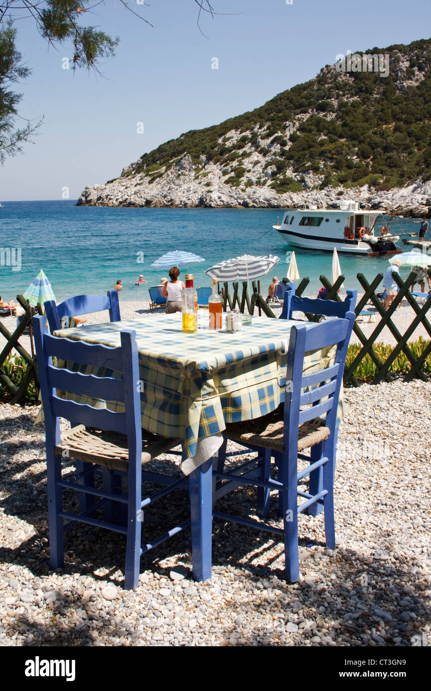 Table Chairs Greek Taverna High Resolution Stock Photography and Images ...