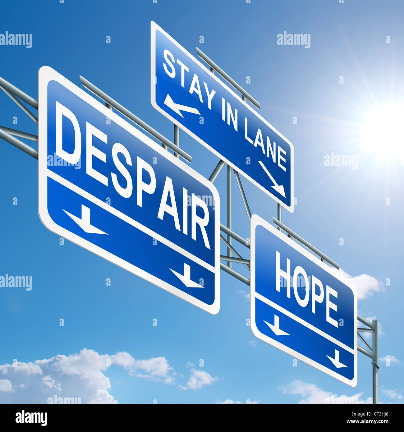 Hope or despair Stock Photo - Alamy