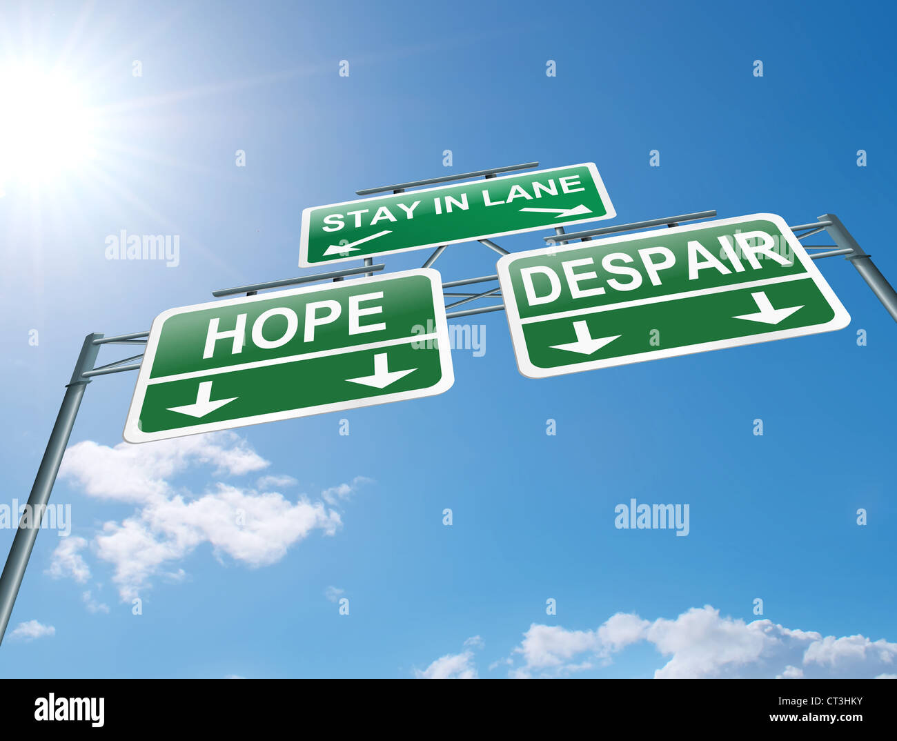 Hope or despair Stock Photo - Alamy
