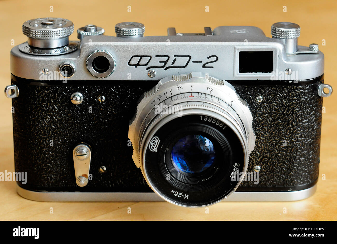 Russian camera 35MM rangefinder FED 2 type F105 Stock Photo - Alamy