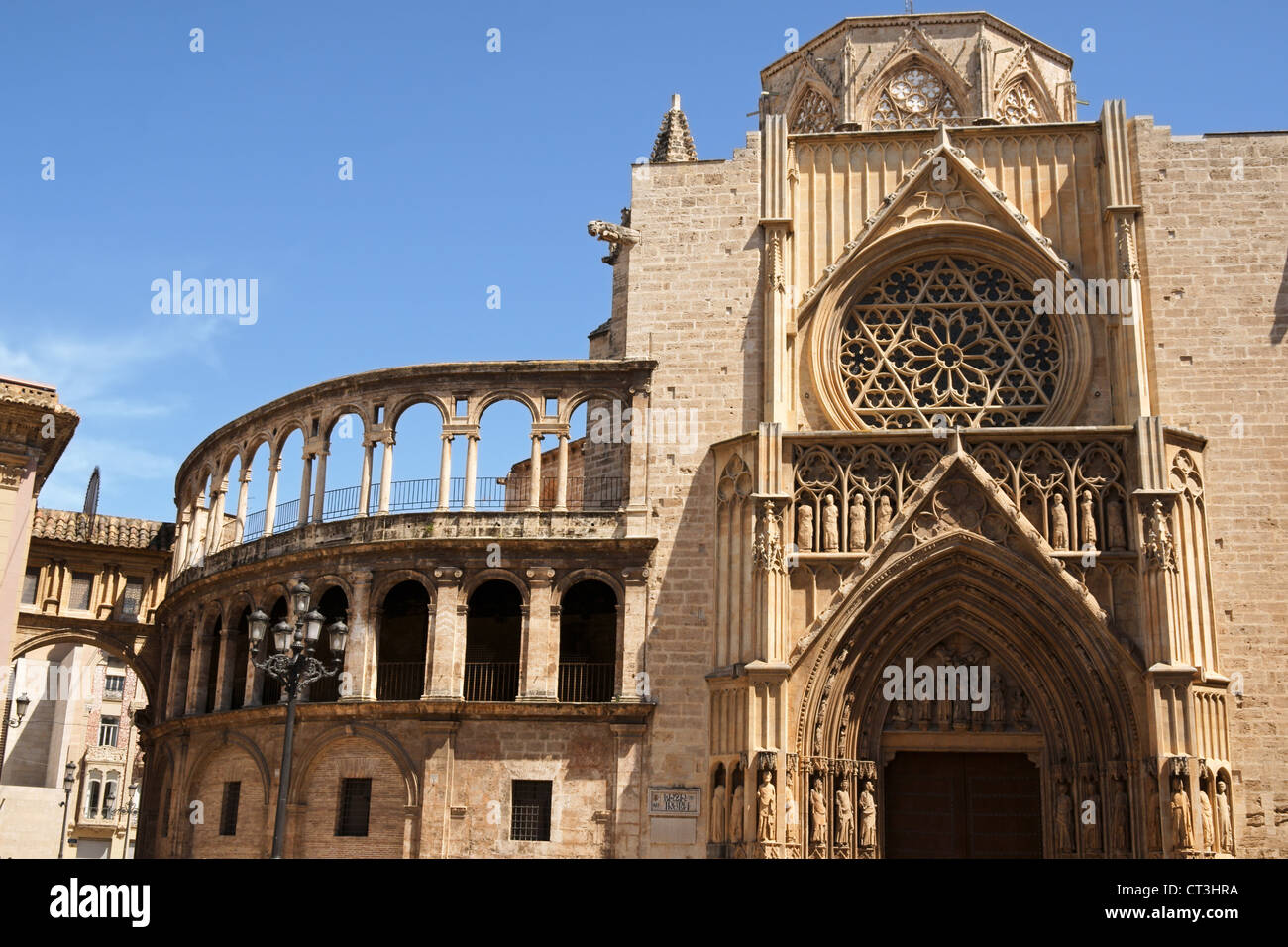 Valencia Cathedral dedicated to Virgin Mary, Spain Stock Photo - Alamy