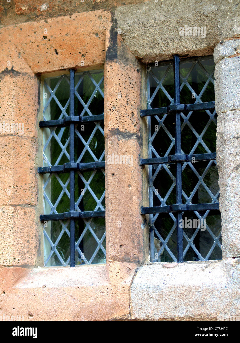A ancient window on Cathedral Close, Exeter, Devon, England, UK Stock ...