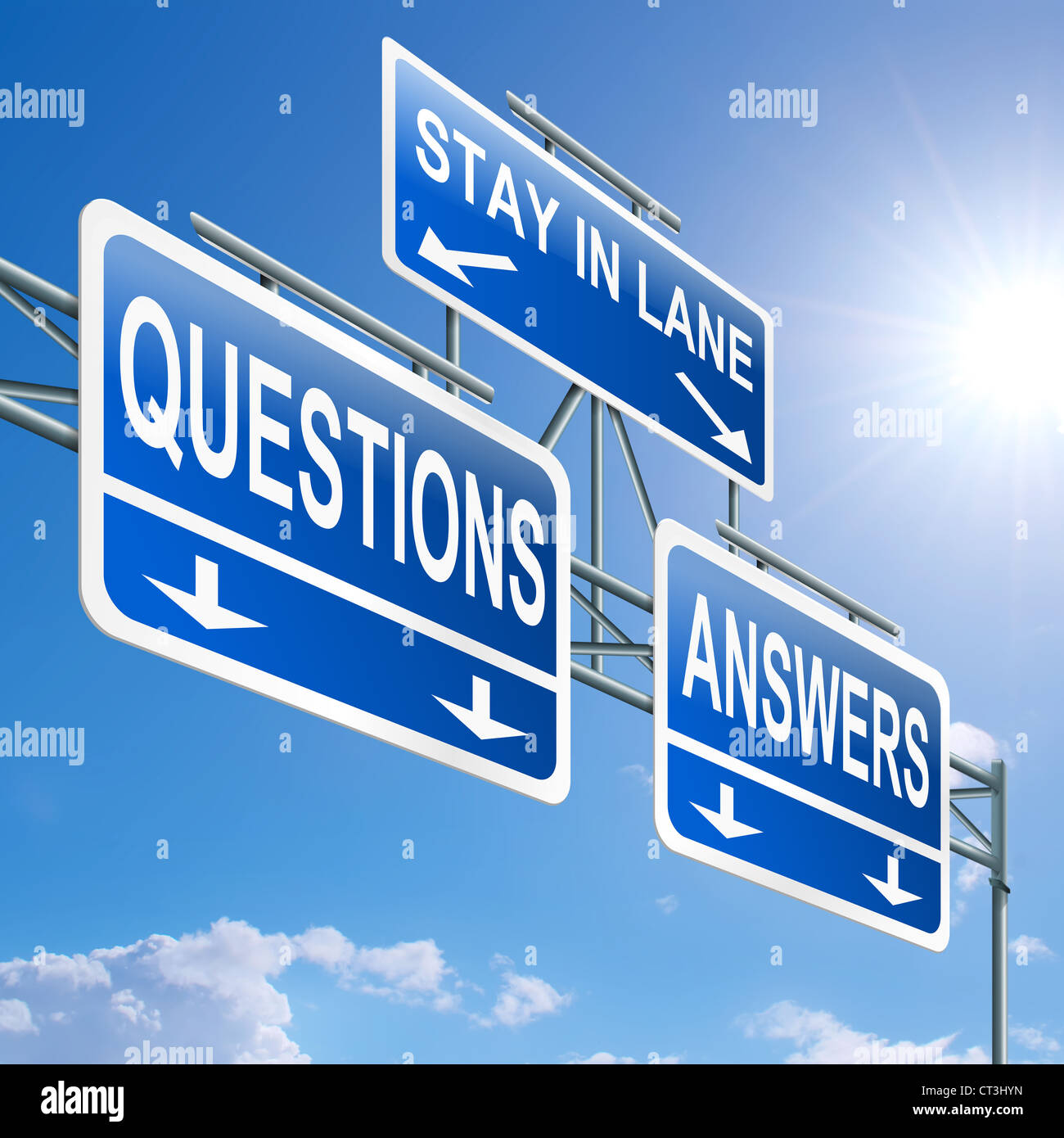 Questions and answers concept Stock Photo - Alamy