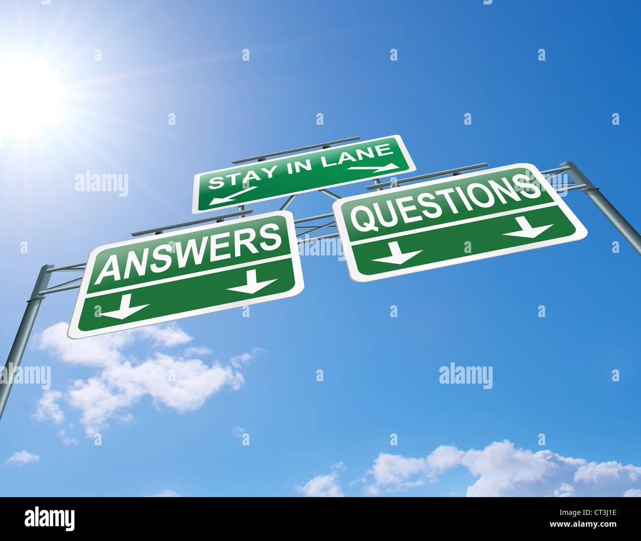 Questions and answers concept Stock Photo - Alamy