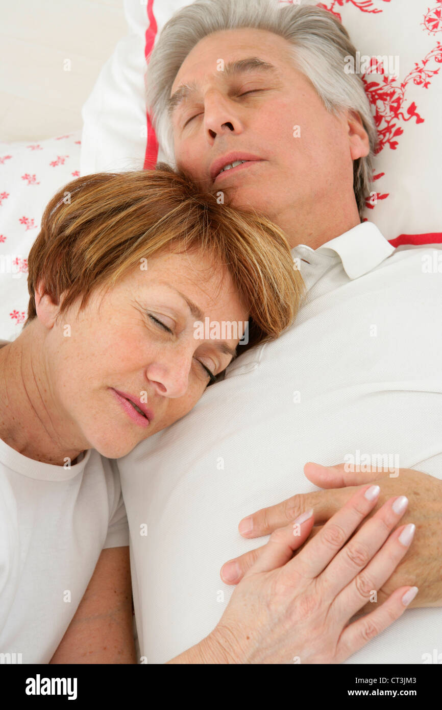 ELDERLY PERSON SLEEPING Stock Photo - Alamy