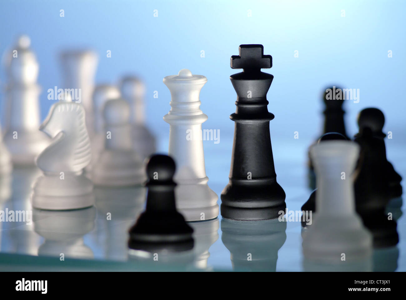Close-up of chess pieces Stock Photo - Alamy