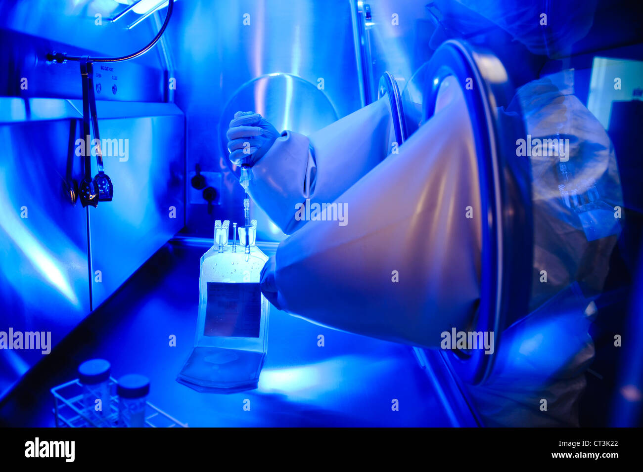 Scientist in sterile room rubber hi-res stock photography and images ...